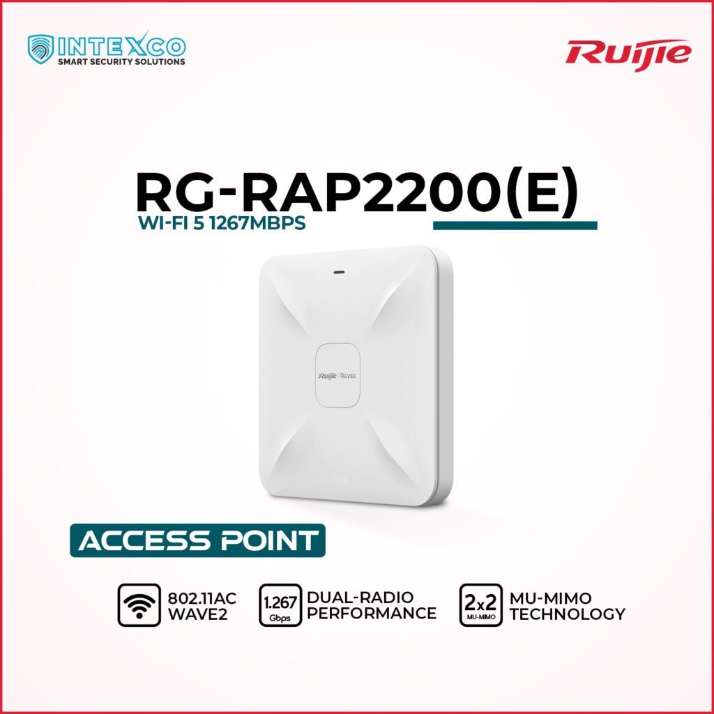 Ruijie RG-RAP2200(E) Wi-Fi 5 Ceiling AP | Intexco
