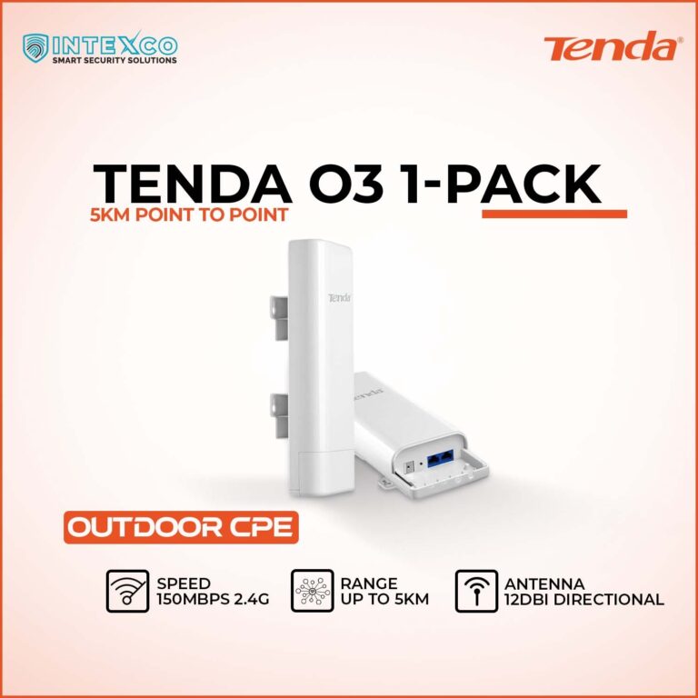 Tenda O3 1-Pack 5KM Outdoor Point-to-Point CPE | Intexco